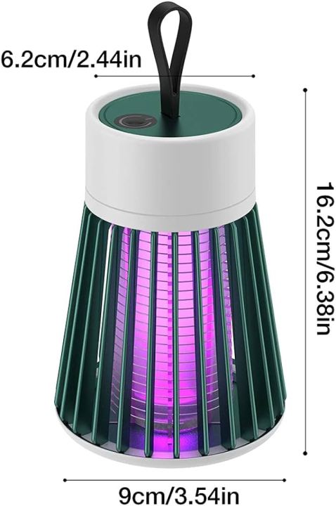 Silent Mosquito Killer Lamp Portable Electric Fly Trap USB Plug Insect ...