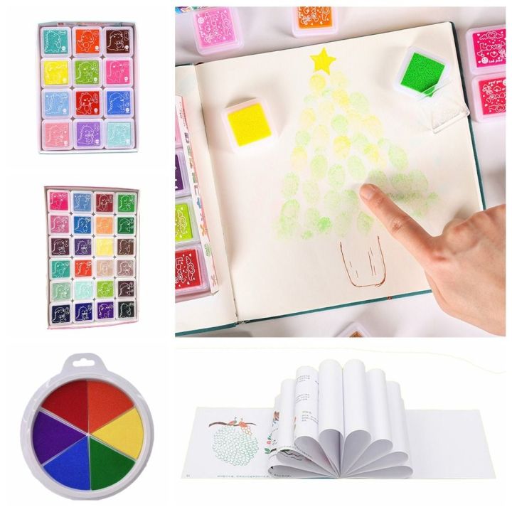 Toy 6/12/24 Color Finger Paint Set Drawing Coloring Books Handmade ...