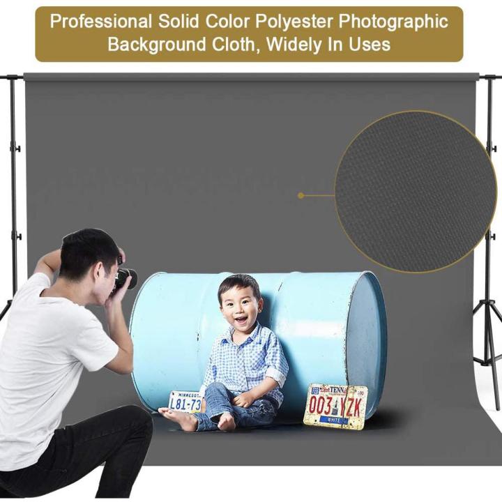 10x15 ft Grey Backdrop Polyester Gray Photo Background Cloth Gray ...