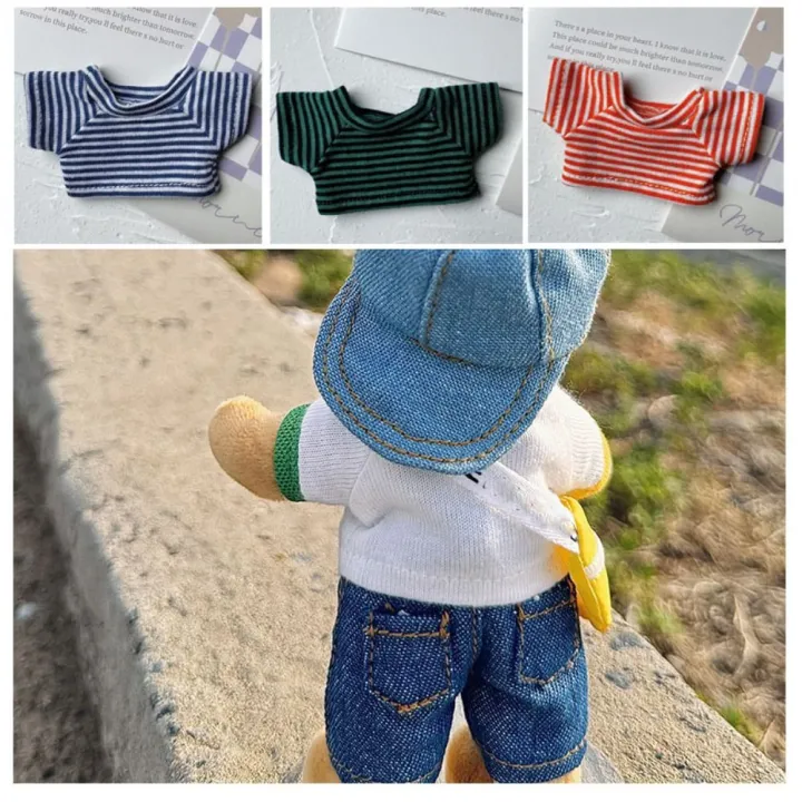 New 8 Colors Cotton Doll Clothes Accessories Mini Clothes Tops Stuffed ...