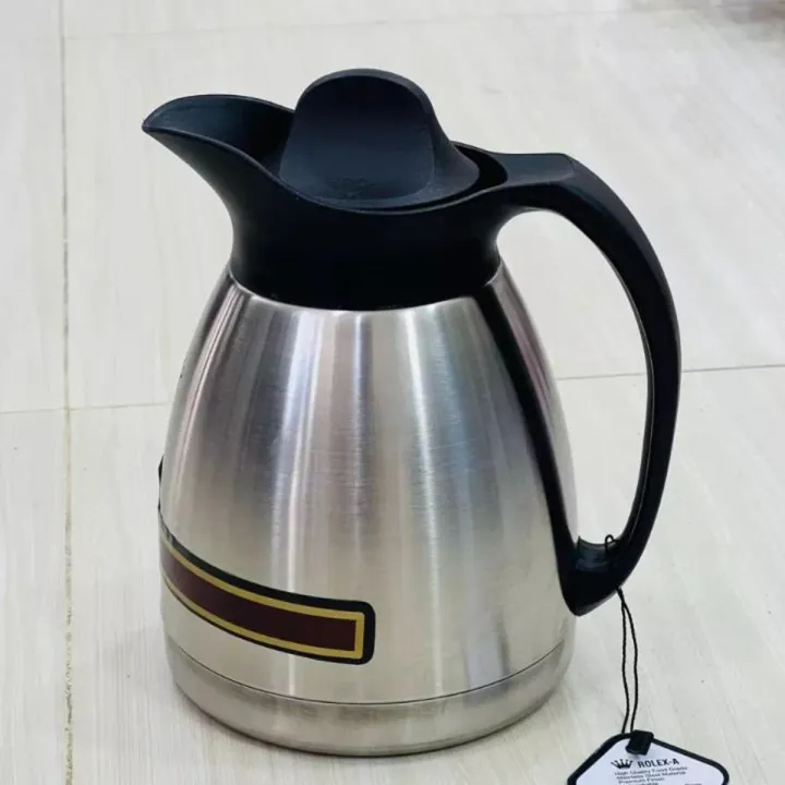 1/2/3 Litre Tea Coffee Vacuum Flask Thermos Jug Stainless Steel Hot ...