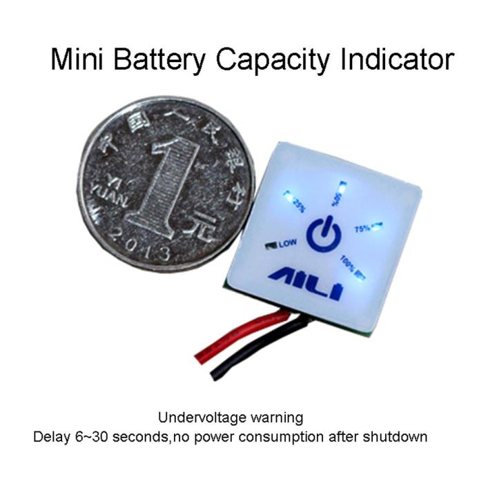 Mini Battery Capacity Indicator Power Level Display 1S 2S 3S 5S Li-ion ...
