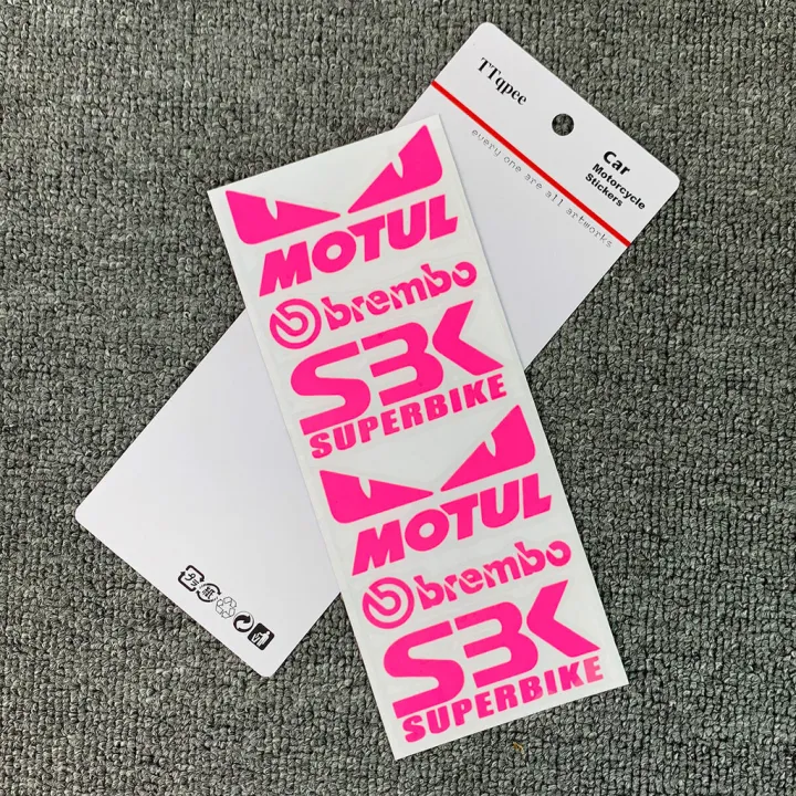 Glossy Laser Motorcycle Stickers High Reflective Exclusive for Sponsors ...