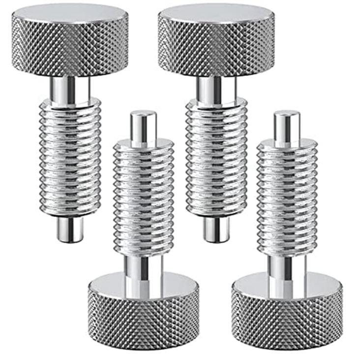 4 PCS Hand Retractable Spring Plunger Lock Out M6 Type with Knurled ...