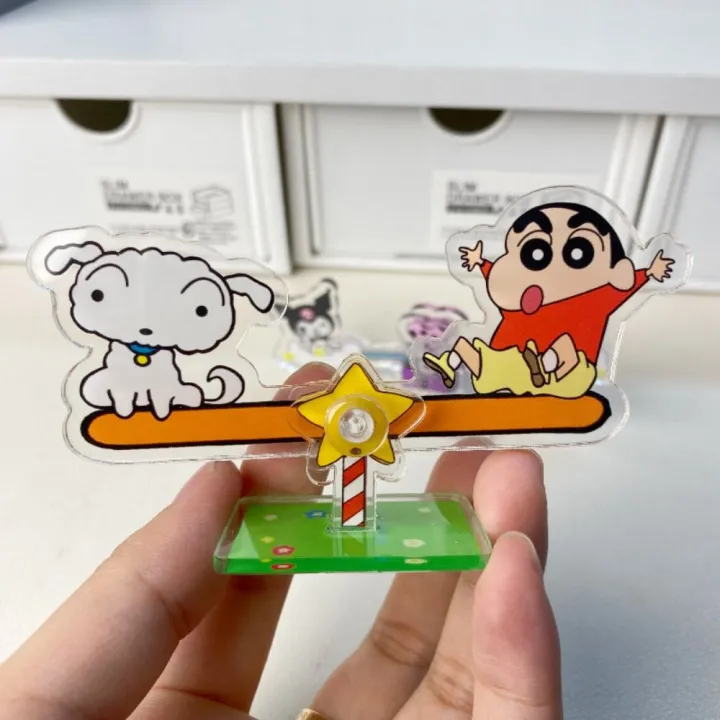 Lovely Acrylic Shin-Chan Seesaw Decoration Seesaw Standing Sign Crayon ...