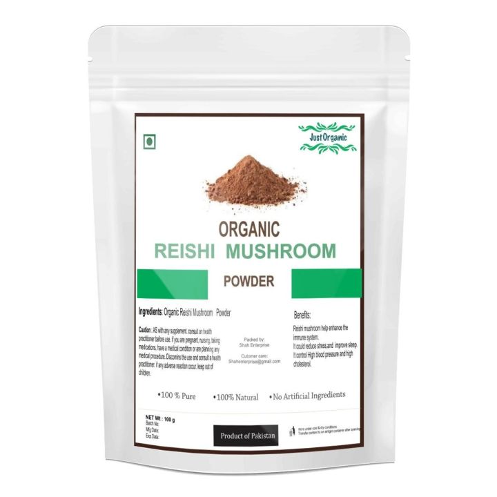Organic Reishi Mushroom Powder 100 gm | Daraz.pk