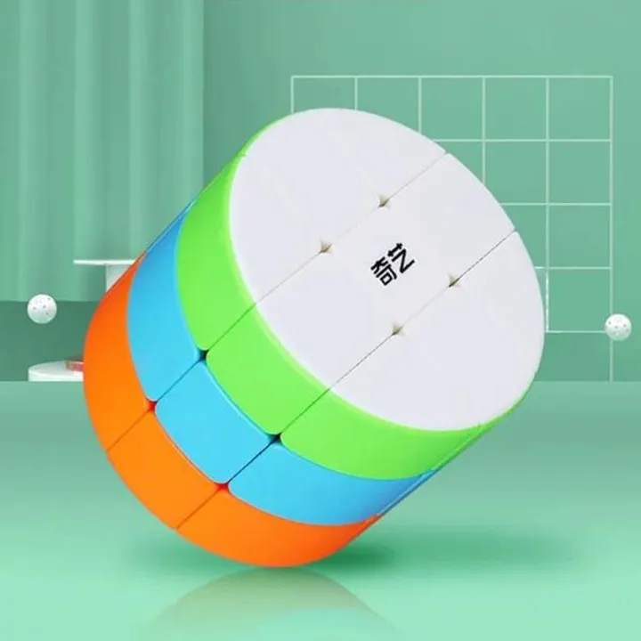 Rubik's Cube | QiYi 3x3 Cylinder | Daraz.pk