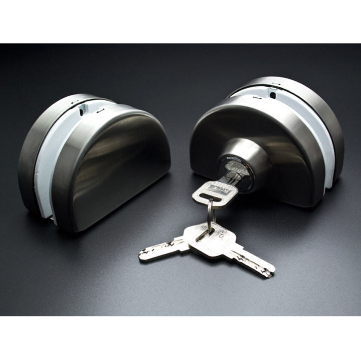 Ball Lock Office Frameless Glass Door Lock Hotel 10-12mm Semi-Round ...