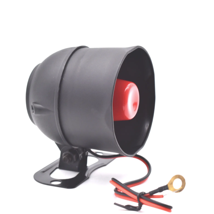 Siren Horn DC 12V 20W 1 Tone Black & Red | Daraz.pk