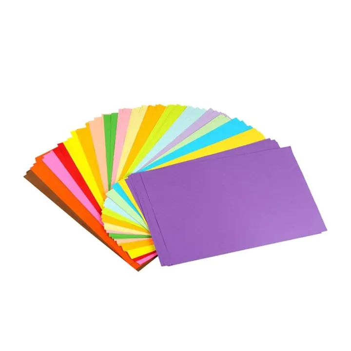 Color Colour Paper 100 Sheets, Multi Colors - A4 Size | Daraz.pk