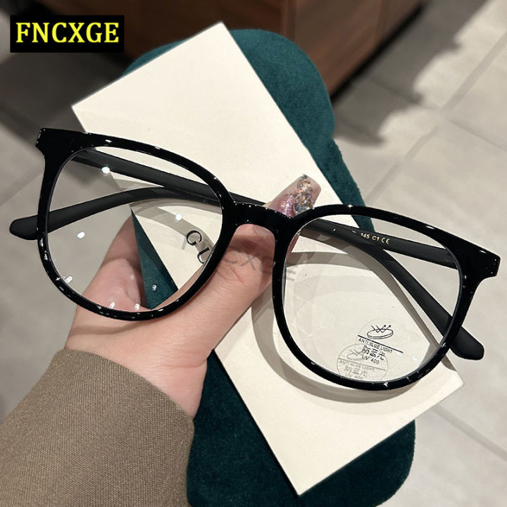 FNCXGE Myopia Glasses Women Fashion Korean Style Nearsighted Eyeglasses Original Brand Men Anti ...
