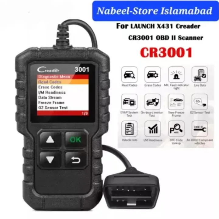 LAUNCH X431 CR3001 Car OBDII Scanner Check Engine Light for OBD2 ...