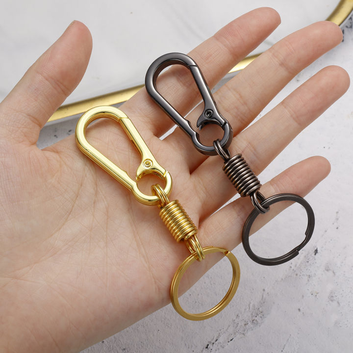 Fashion Spring Keychain Climbing Hook Car Keychain Simple Strong ...