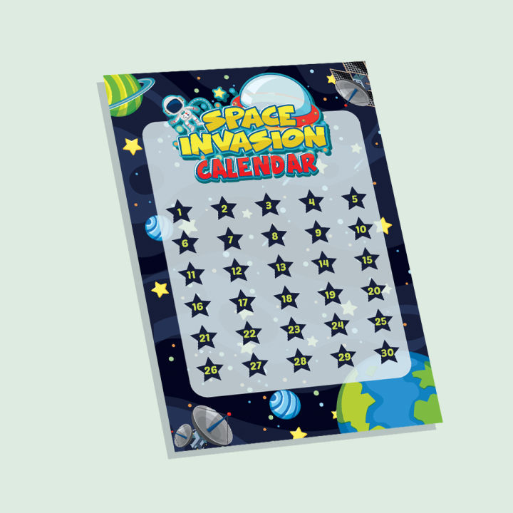 Wall-Hanging Astronaut Countdown Calendar for kids, family, friends ...