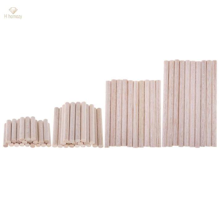 Round Balsa Unfinished Woodcraft Stick Dowel Rod 10 Pieces 110mm | Daraz.pk