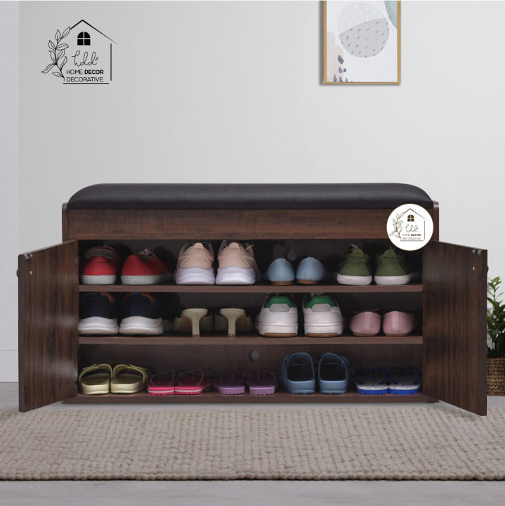 Full Door Premium Entrance Shoes Rack Shoes organizer with Seat Cushion ...