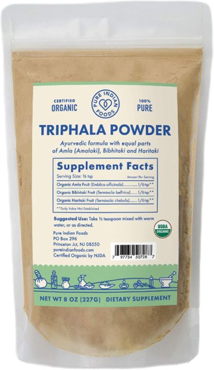 Pure Indian Foods Organic Triphala Powder, 300grams | Daraz.pk