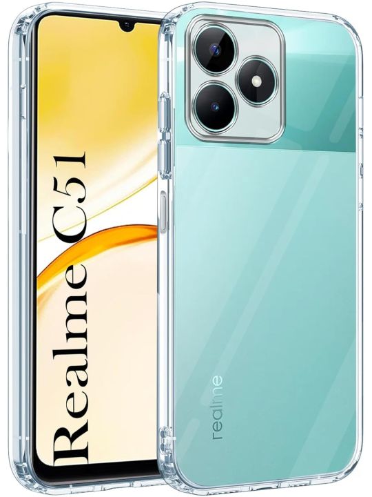 Realme C51 back cover transparent | back cover silicone new | clear ...