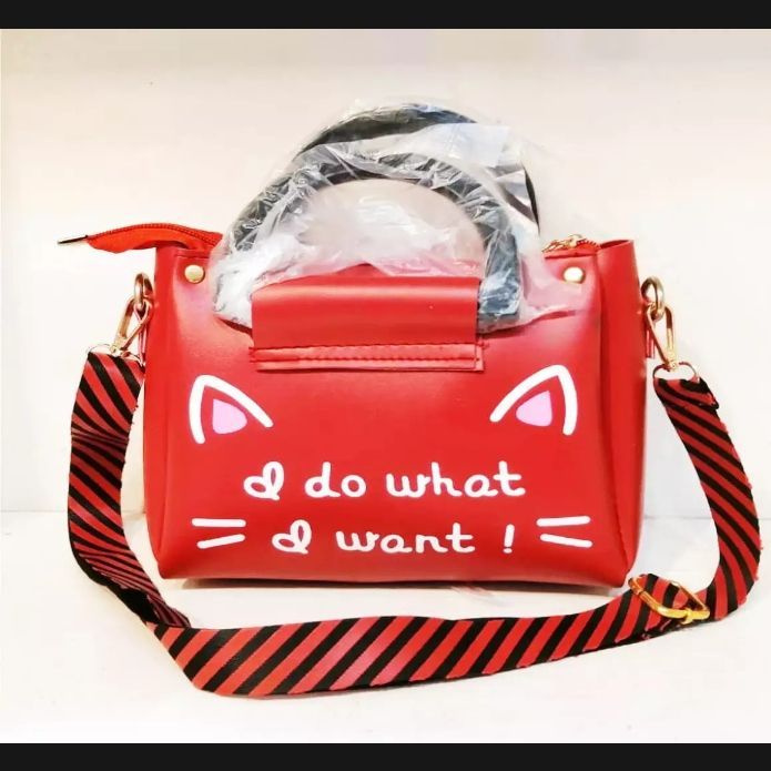 ASC COLLECTION Pu Leather Hand Carry Bag& Crossbody Bag For Girls with ...