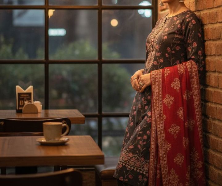 Safina Khaddar 3 Piece Unstitched Printed Suit – Elegant Winter ...