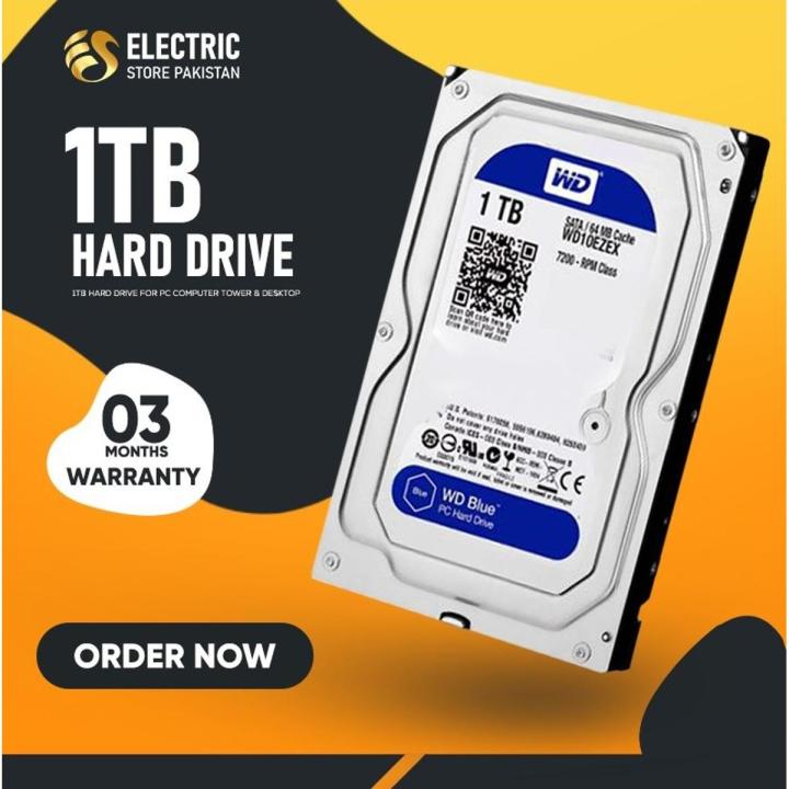 1TB HARD DRIVE FOR PC, DVR 1 TB (3 MONTHS WARRANTY) | Daraz.pk