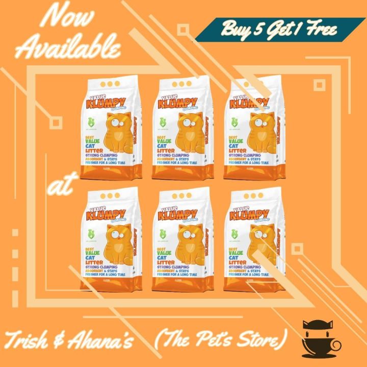Buy 5 Get 1 Free Value Klumpy Cat Litters - Trish & Ahana's (The Pets ...