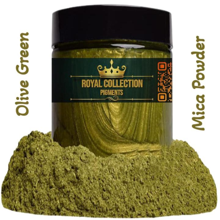 Mica Powder Pigment “Olive Green” Multipurpose DIY Arts and Crafts ...