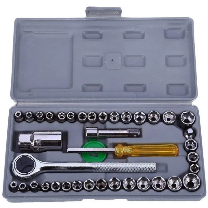 Toolkit 40 Piece Tool kit Combination Socket Ratchet Wrench Set Goti ...