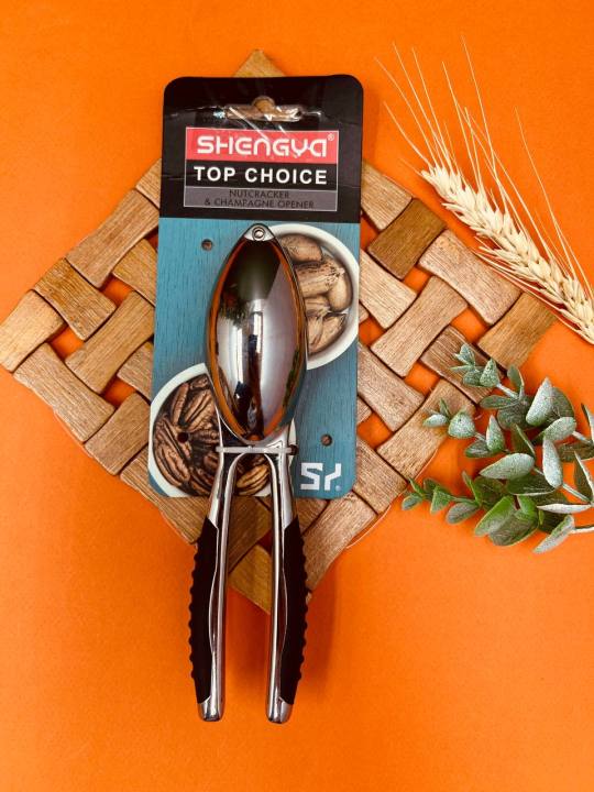 Walnut nut almond_cracker cutter stainless steel, akhrot badam cutter ...