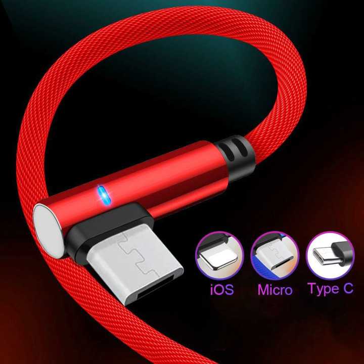 Imported L-Shaped Type C Data Cable with Fast Charging, High-Speed Data ...