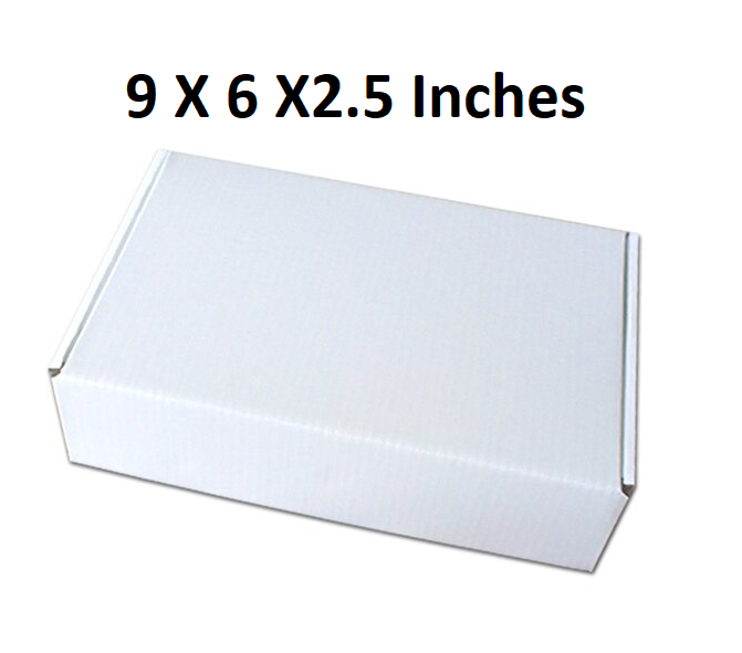 White Packing Box Size 9X6X2.5 inches - Hard Rigid & Durable Boxes ...