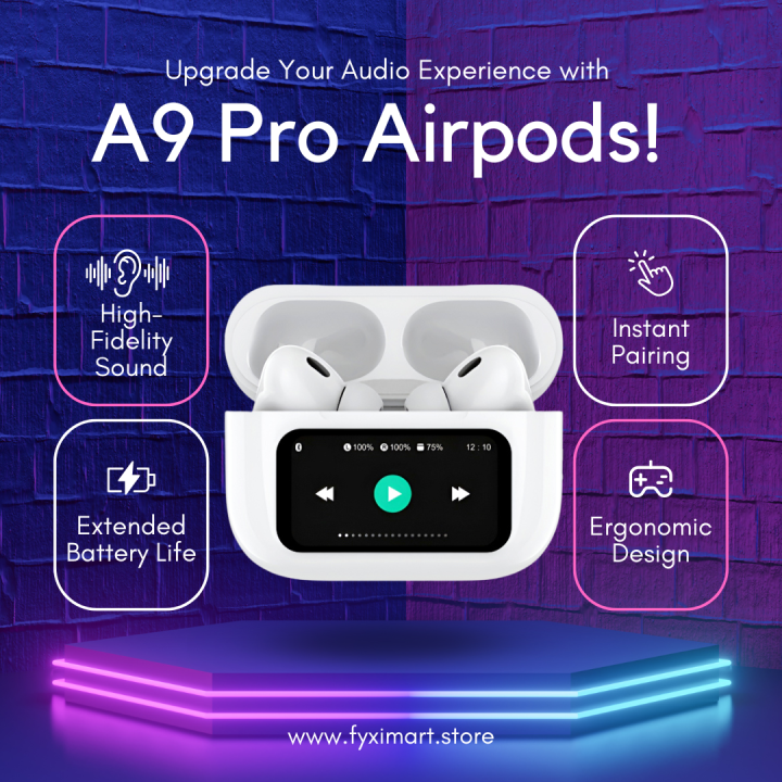 AirPods Pro A9 ANC/ENC: Double Dark Noise Reduction, Battery Display ...