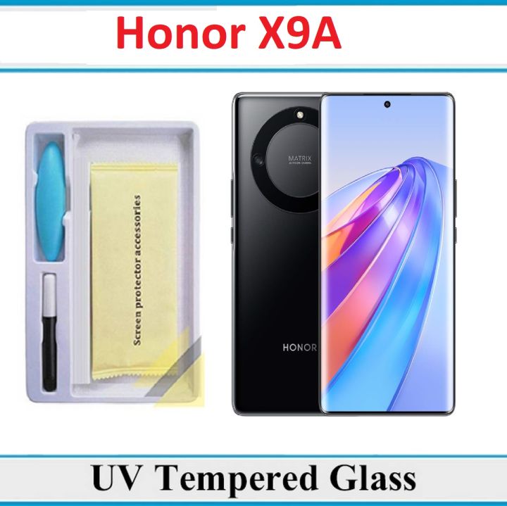 Huawei honor X9a UV Tempered Glass Screen Protector Full Curved ...