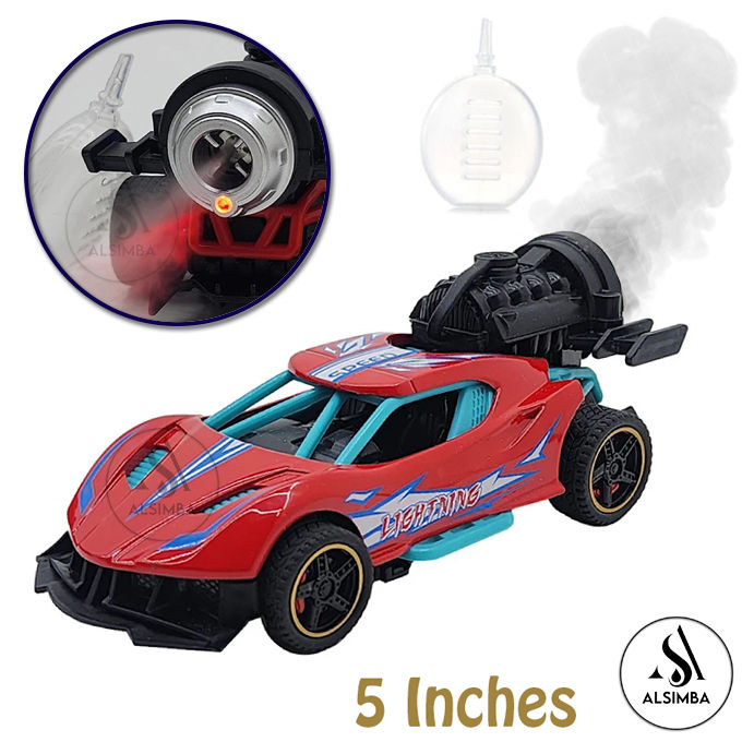 Super Speed Racing Rock Monster Smoke Spray Function Pull Back Diecast ...