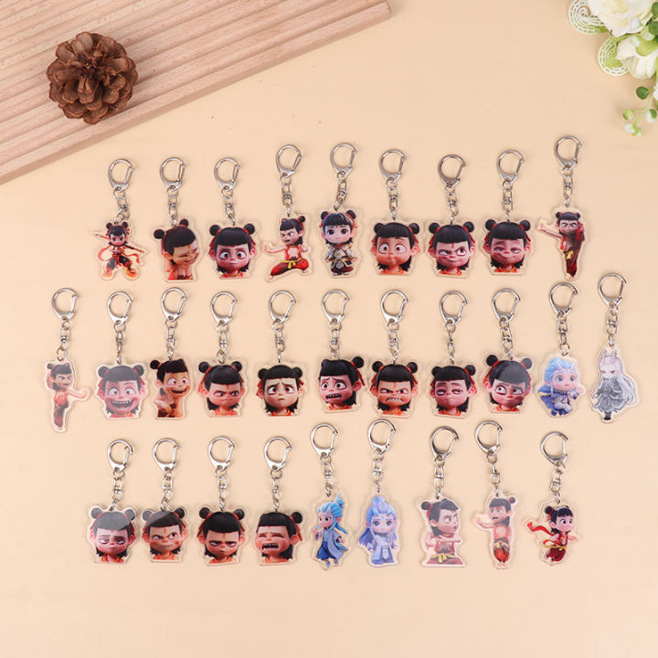 Chinese Film NeZha2 Series Keychain Cartoon Nezha Anime Key Chian For ...