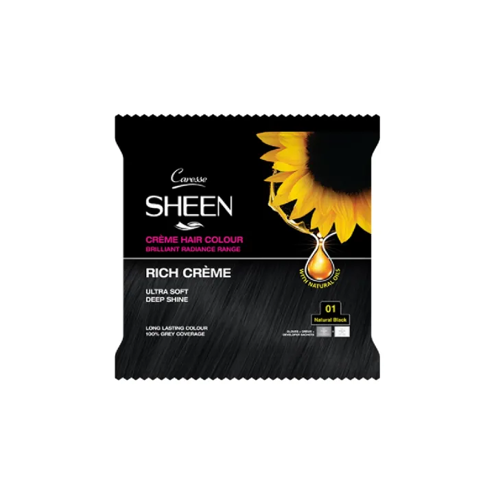Vegas - Sheen Crème Hair Color Sachet – Natural Black 01 | Daraz.pk