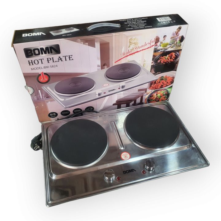 Imported BOMA Hot Plate - Electric Stove with Double Plate Large Size ...