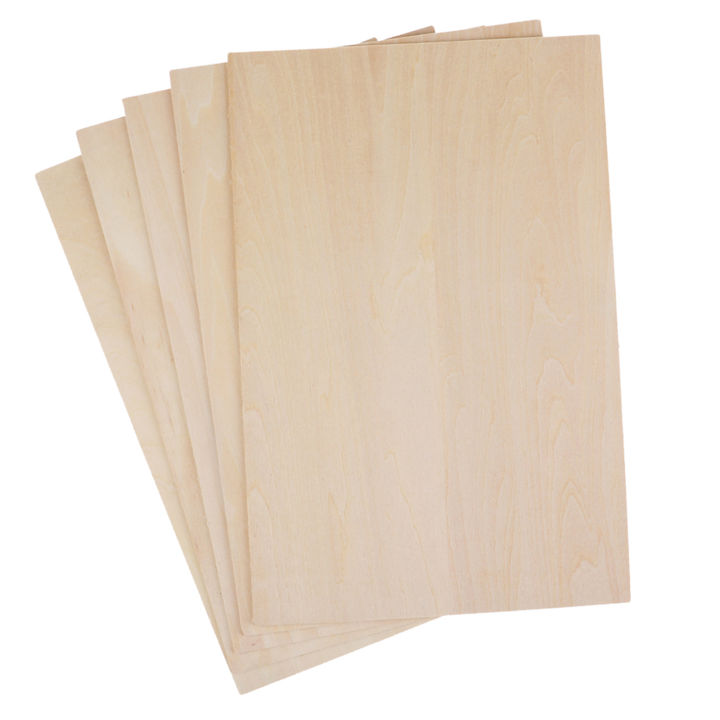 10 Pieces Wood Sheets Board Thin Plywood Board for Making Plane Model ...