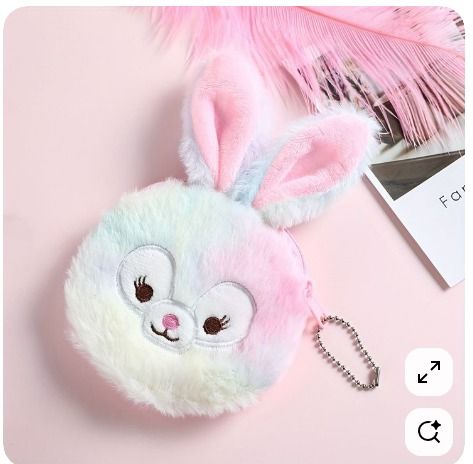 Cute Rabbit Plush Shoulder Bag – Small Cartoon Bunny Crossbody Purse ...
