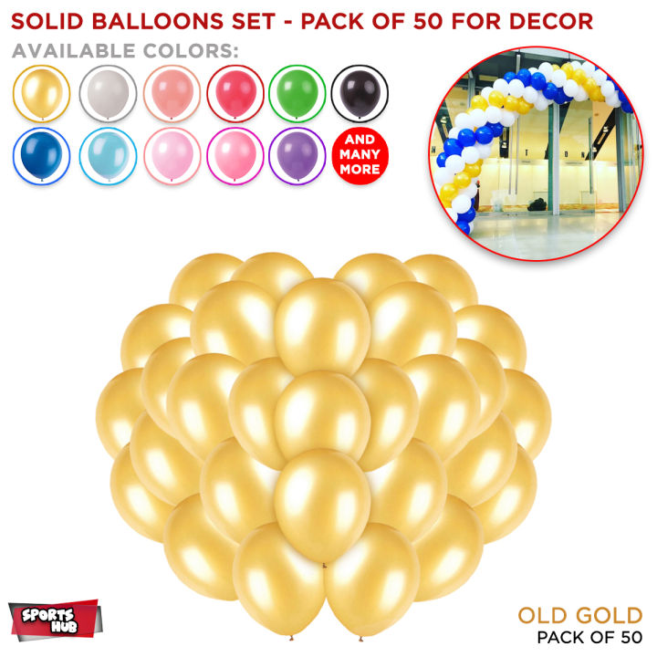 50 Pcs Solid Latex 12 inch Round Multi Colors Helium Ballons For ...