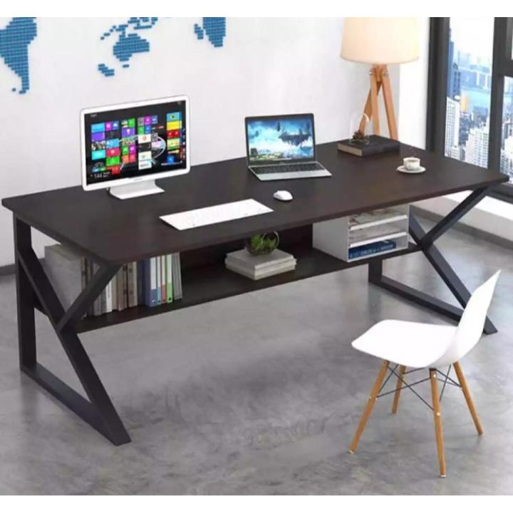 Movable Desk Side Table Tray Cart 4 Wheels Wood Desktop Office Home ...