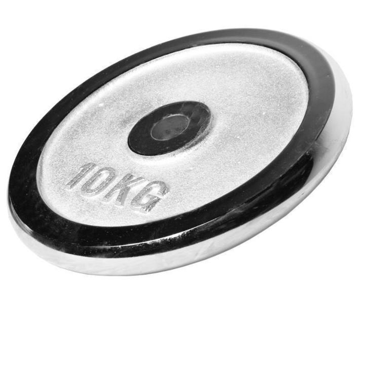 GYM Silver Weight Chrome Plate - 10 Kg Single Plates | Daraz.pk