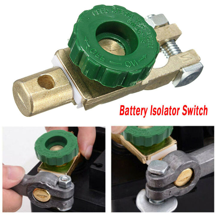 Car- Battery Isolator Terminal Quick Cut-off Disconnect Master Shut ...