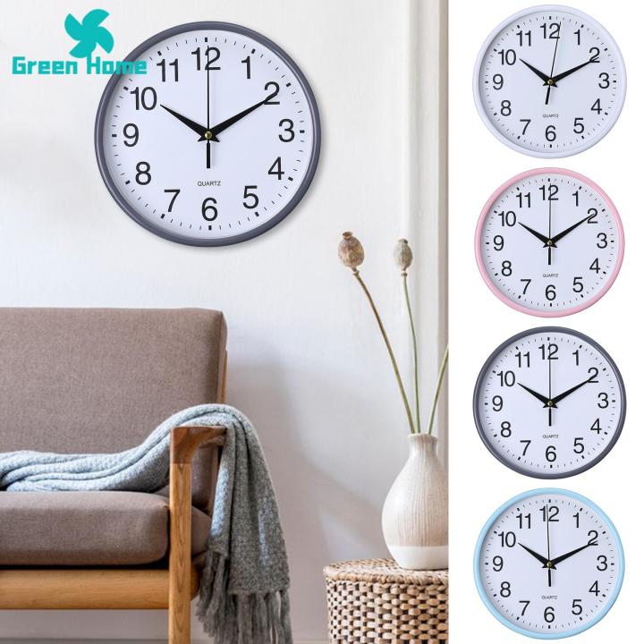 Modern Wall Clock Round Wall Clock Simple Style High-precision Battery ...