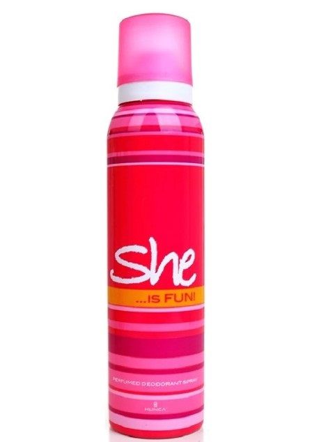 She Is Fun! Perfumed, Deodorant Spray,Net Wt:200Ml e | Daraz.pk