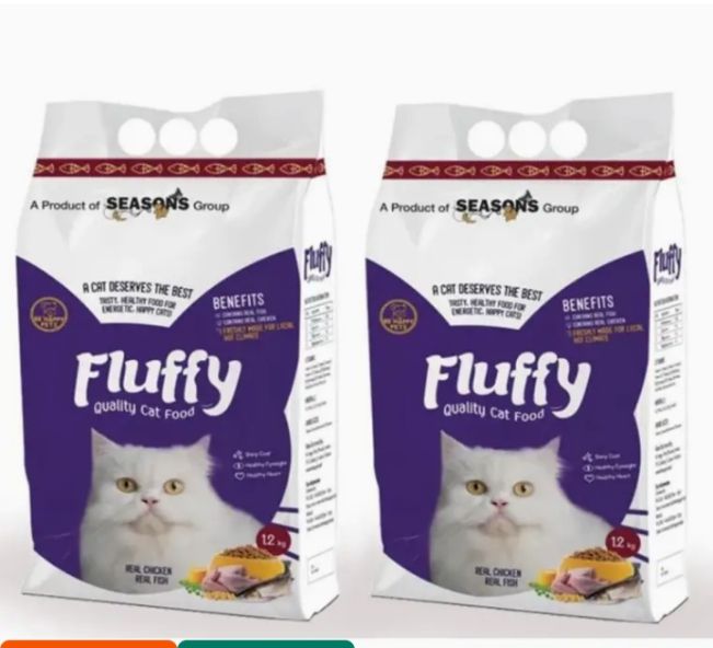 Fluffy Cat Food Pack of 2 (1.2KG + 1.2KG) | Daraz.pk