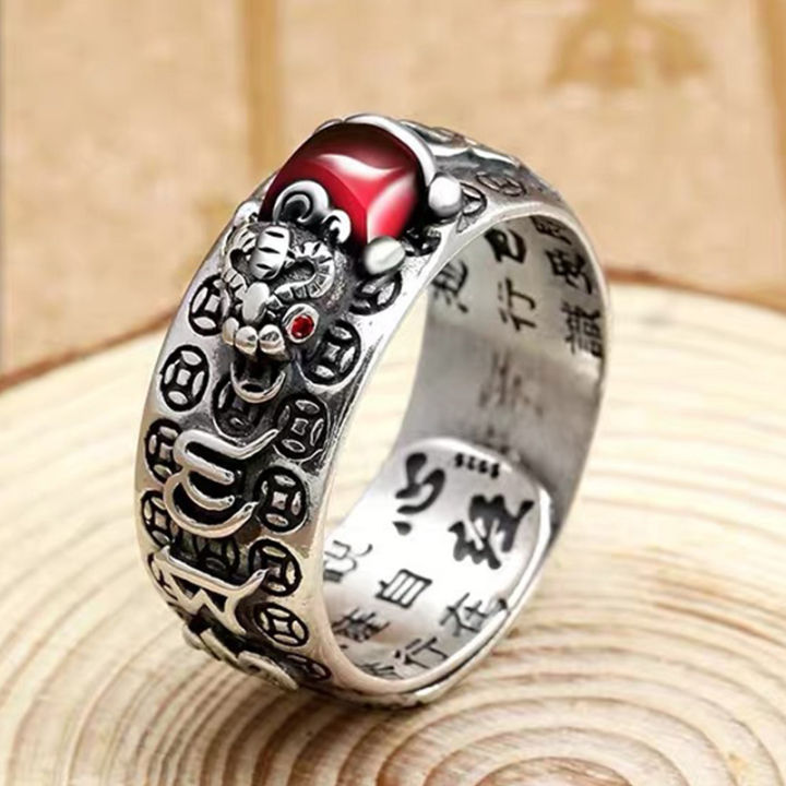 Fashion Open Adjustable Buddhist Scriptures Hot Sale Feng Shui Amulet ...
