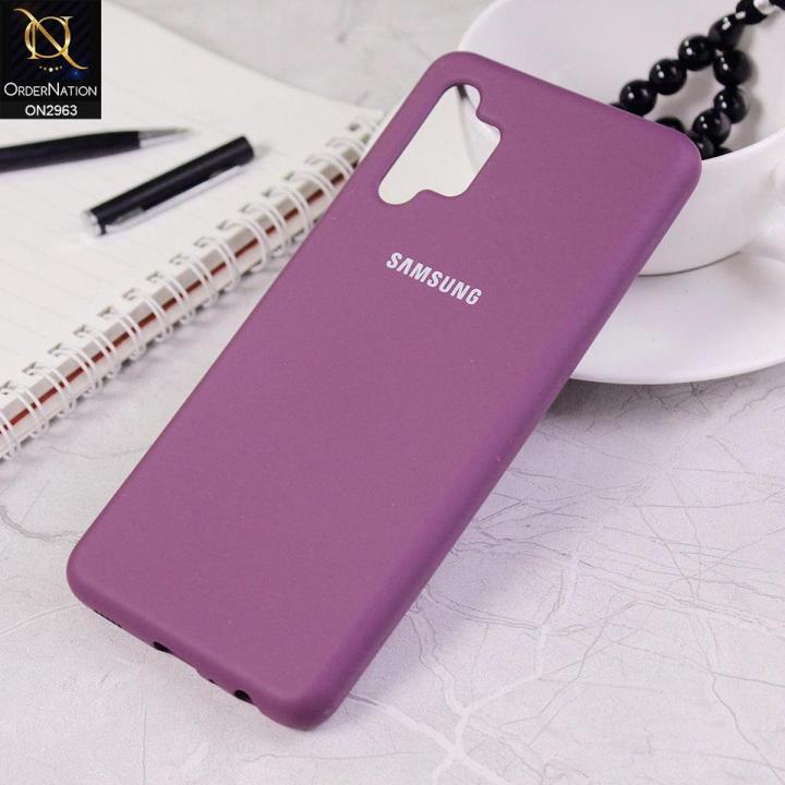 Samsung Galaxy A32 Cover - Indigo - Silky Feel Soft Silicone Protective ...