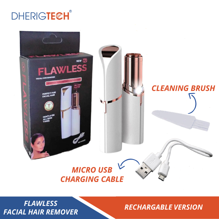 Flawless Women Painless Hair Remover Face Facial Hair Remover With ...