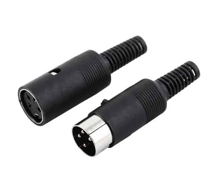 Pair Male Female 4-Pin DIN Audio Adapter Connector | Daraz.pk